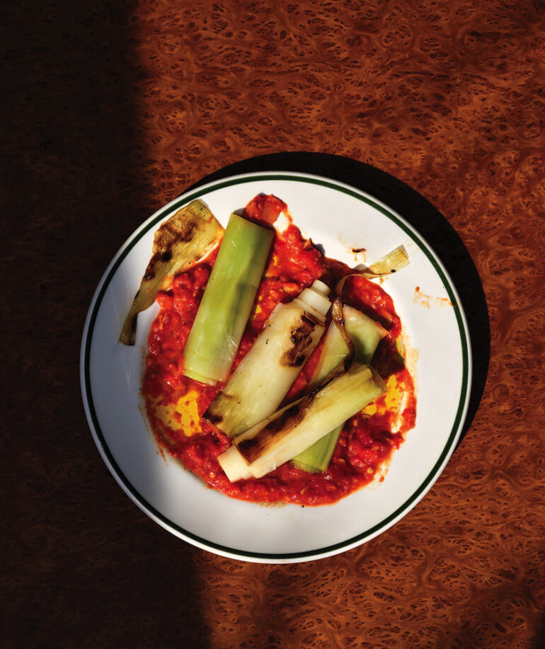 Recipe For Leeks With Romesco Sauce | The Mediterranean Cook - Food ...