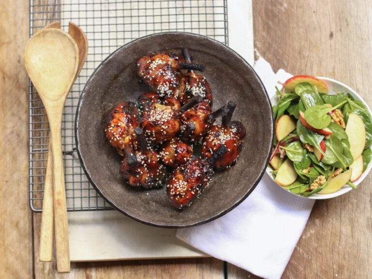 Try This Yummy Sticky Chicken Cooked In The Air Fryer - Food Wine Travel